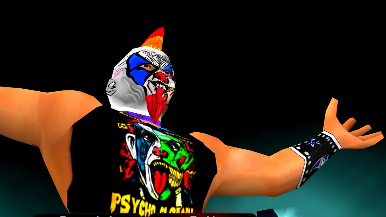 Psycho Clown vs Latin Lover extreme rules match | WWE SVR 2009 PSP ...