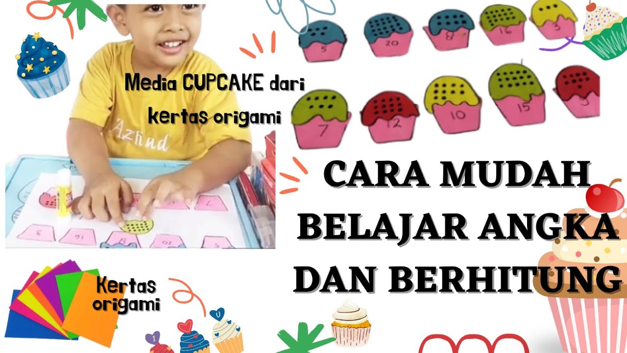 CARA CEPAT Belajar angka dan berhitung dgn kertas origami | CAP CAKE ...