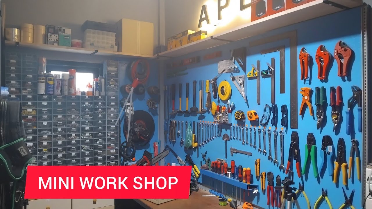 MY MINI WORK SHOP - YouTube