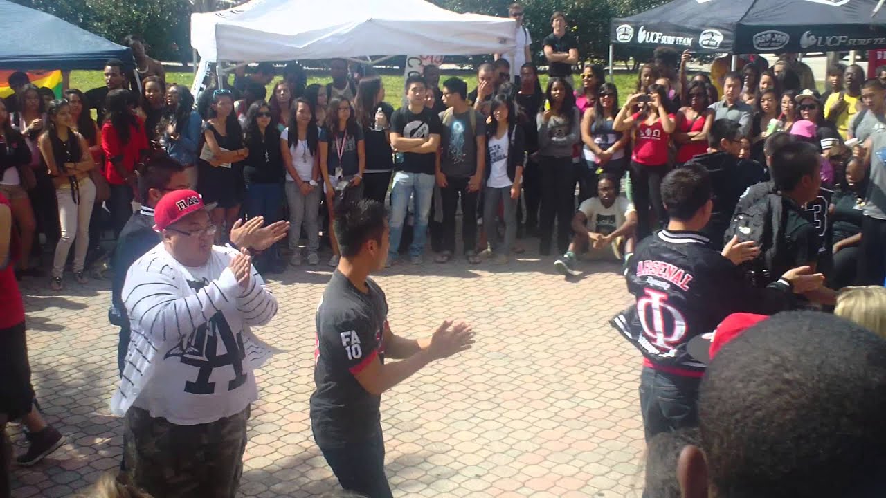 UCF Pi Delta Psi Strolling at Sigma Lambda Gamma's Yardshow - YouTube
