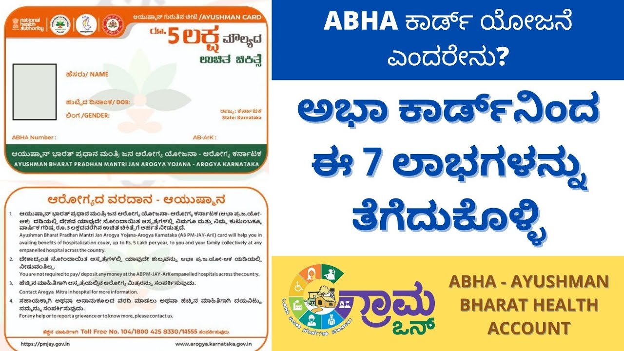 ABHA ಕಾರ್ಡ್ ಯೋಜನೆ ಎಂದರೇನು? WHAT IS ABHA CARD ? ABHA - Ayushman Bharat ...