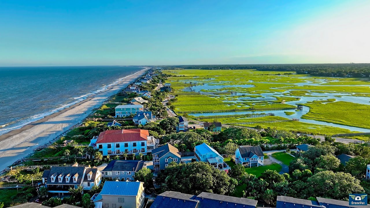 Aerial Views of Pawleys Island, North End - YouTube