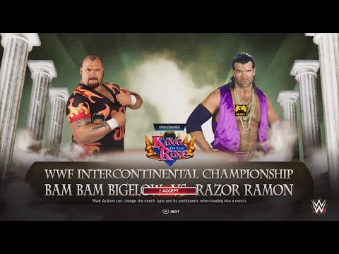 WWE 2K24 Gameplay Razor Ramon c v Bam Bam Bigelow (Intercontinental ...