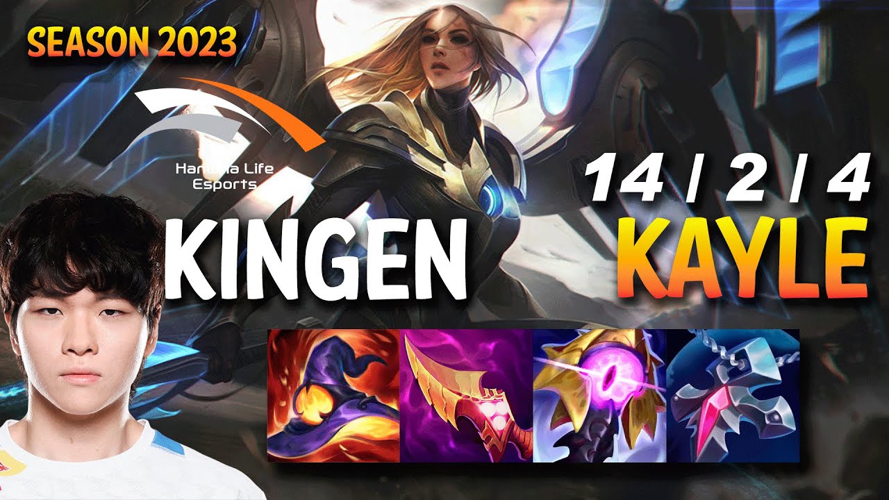 HLE Kingen KAYLE vs AATROX Top - KR Ranked - YouTube