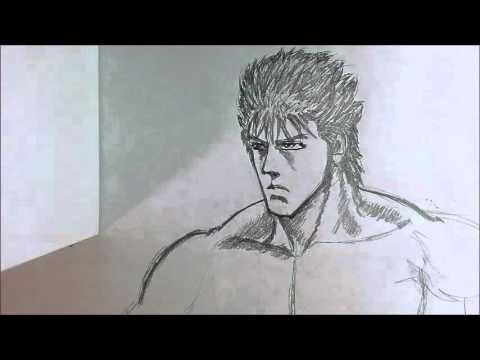 Hokuto no ken - Speed Drawing Kenshiro - YouTube