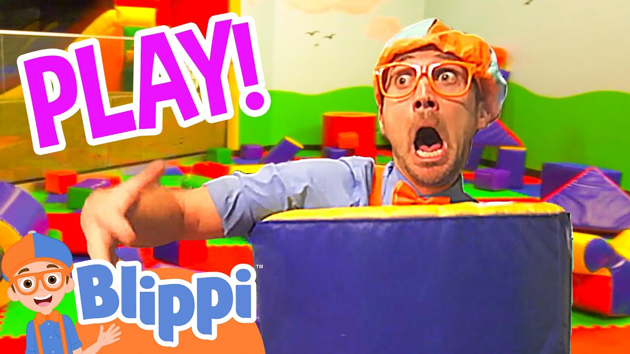 Learn Colors and Play With Blippi at an INDOOR PLAYGROUND! |Fun & Toys ...