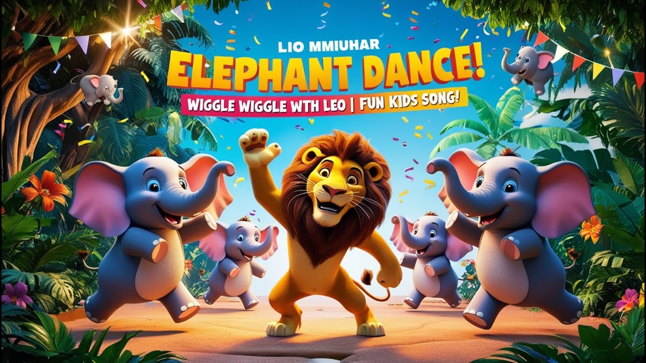 Elephant Dance! Wiggle Wiggle with Leo | Fun Kids Song & Cute Dancing ...