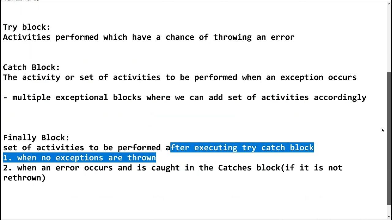 Try Catch Activity example in UiPath | Exception Handling in Automation | UiPath tutorials - YouTube