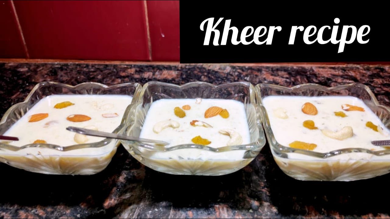 kheer recipe (easiest way) - YouTube