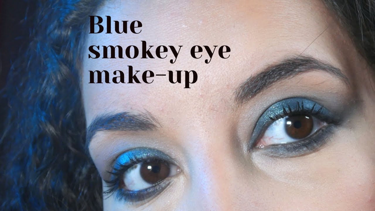 Make Up Tutorial Navy Blue Smokey Eye Makeup Youtube