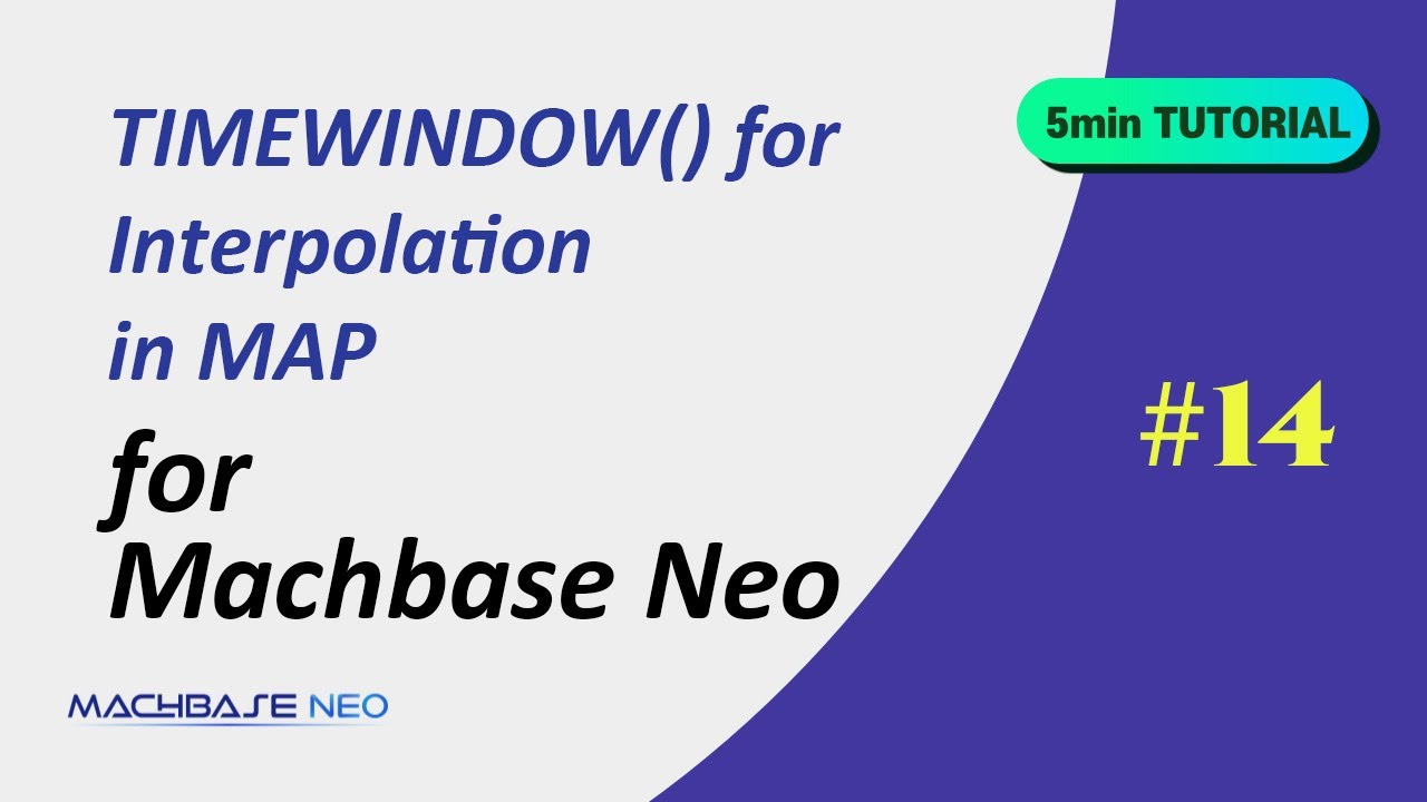 [5min 코딩 #14] 시계열 DBMS & 통합 데이터 플랫폼 Machbase Neo_TIMEWINDOW() for ...