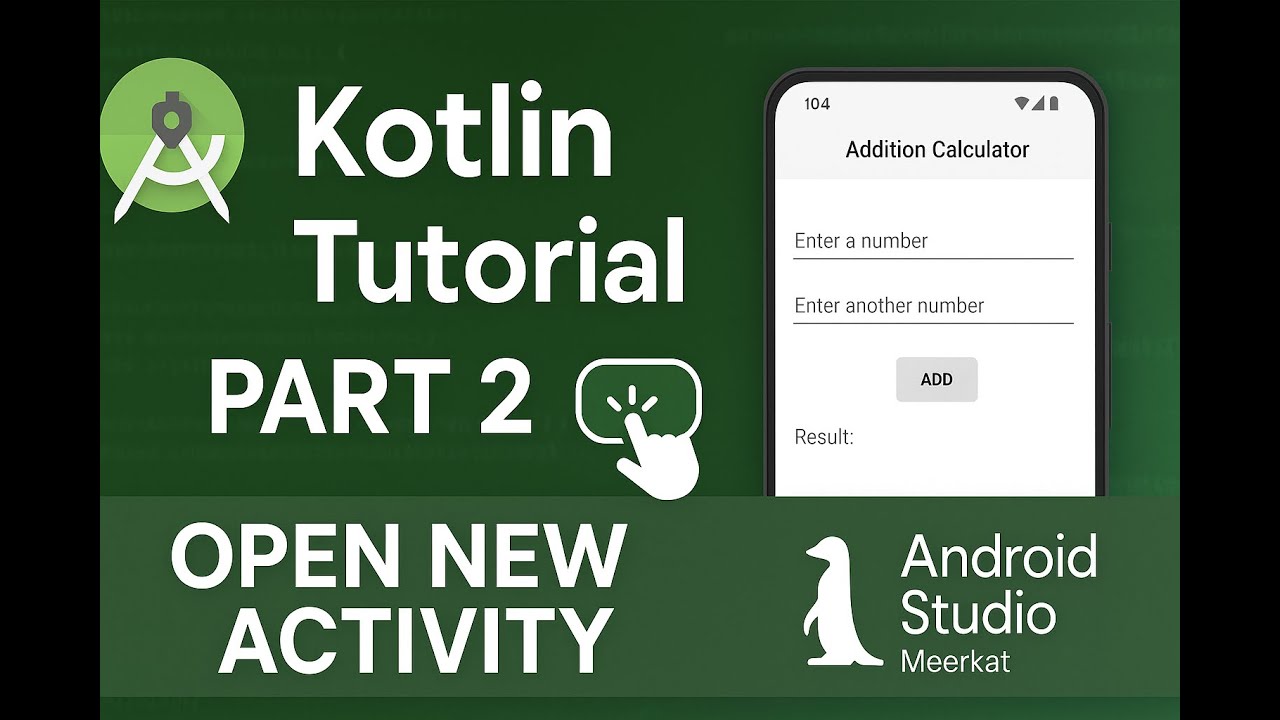 Android Studio Beginner Tutorial: Button Click to Open Calculator Page ...