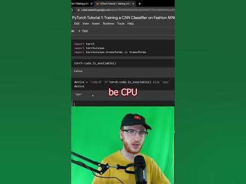 Working with CUDA, Device and GPU / CPU in PyTorch #shorts - YouTube
