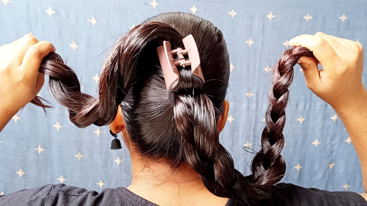 Teenager! Easy Bun For College Going Girls \ Best Hairstyle By Self ...