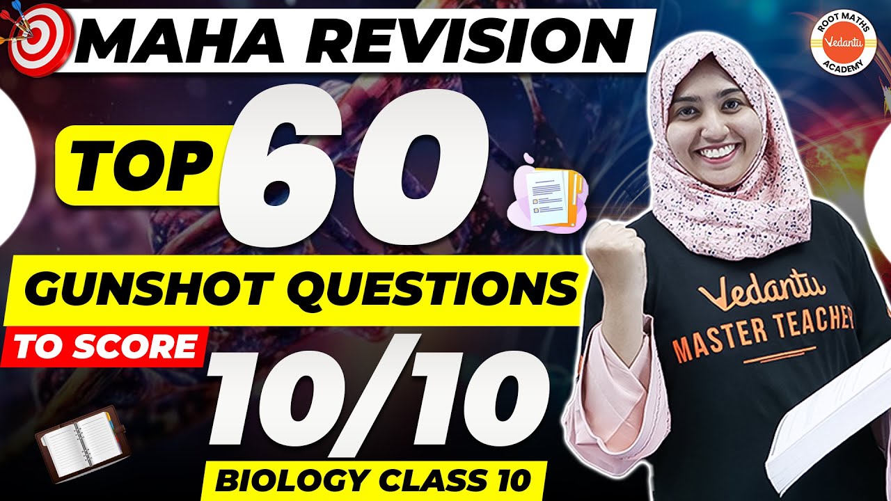 Class 10 Biology | Top 60 Gunshot questions to score 10/10 | Maha Revision | AP TS class 10 ...
