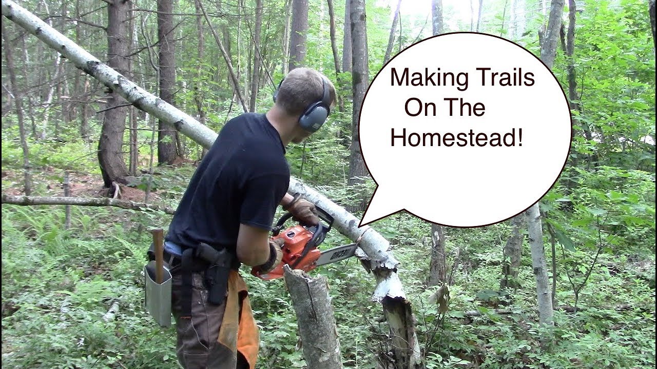 Making Trails On The Homestead! EP 12 Part 1 - YouTube