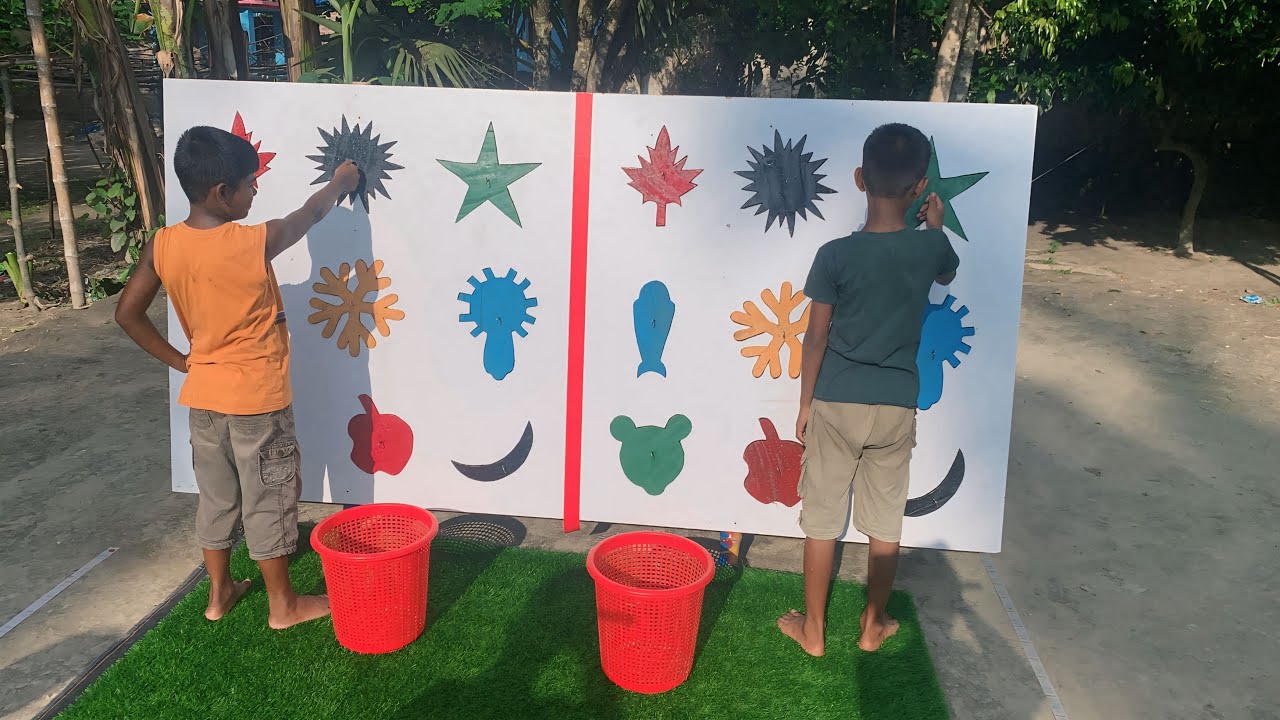 Fun Outdoor Shape Matching Activity for Kids | Learning Through Play ...