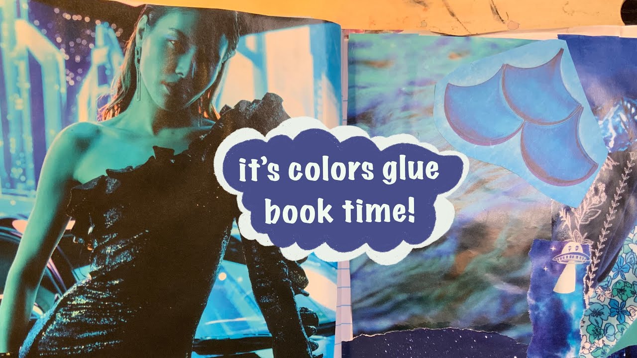 time to relax and create some pages in the colors glue book! how many ...