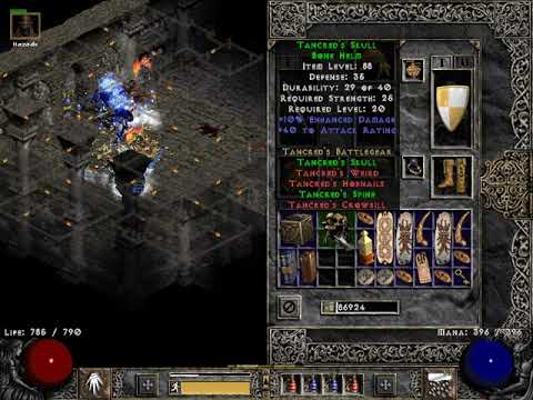 Diablo 2 - Tancred's Skull Drop - Holy Grail (060 out of 502) - YouTube