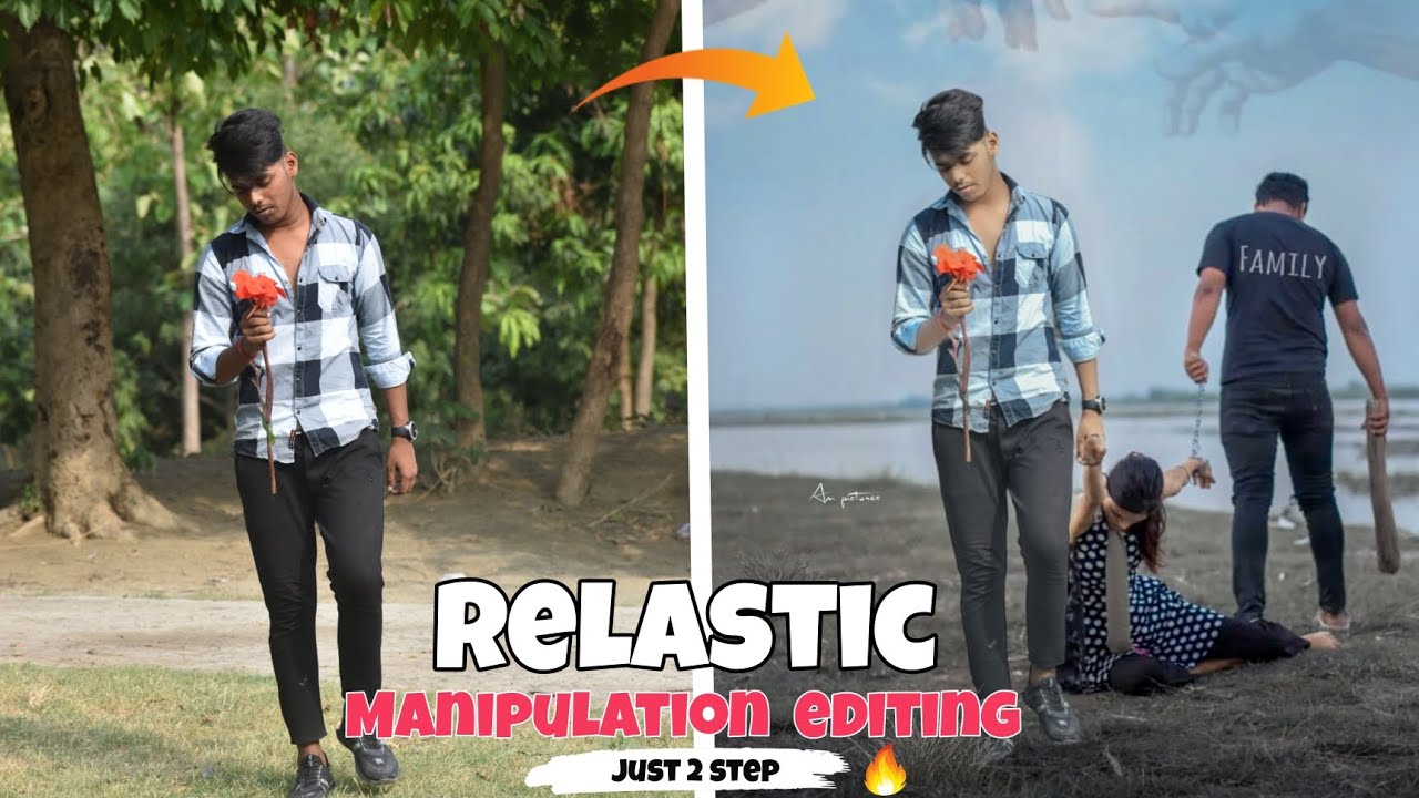 Realistic manipulation photo editing tutorial - Am pictures - YouTube