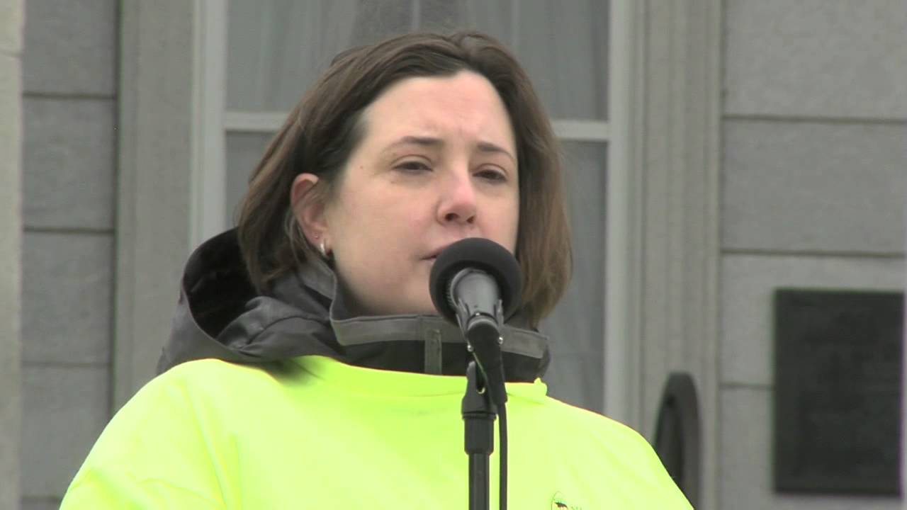 Fight Back Rally! Alison Sylvester NEA Member and Teacher - YouTube