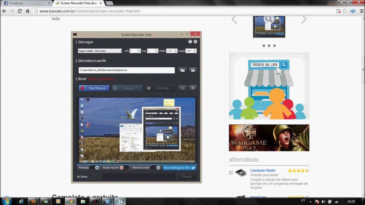 TUTORIAL : Como filmar a tela do seu Computador - YouTube