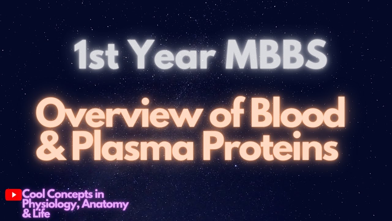 1. Guyton Unit Blood: Overview and Plasma Proteins - 1st Year MBBS ...
