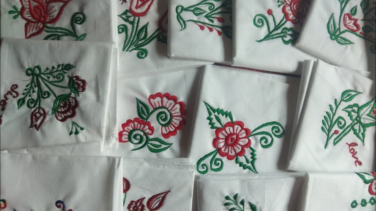 Rumal ke degions #phool#Latest degions of handkerchief - YouTube
