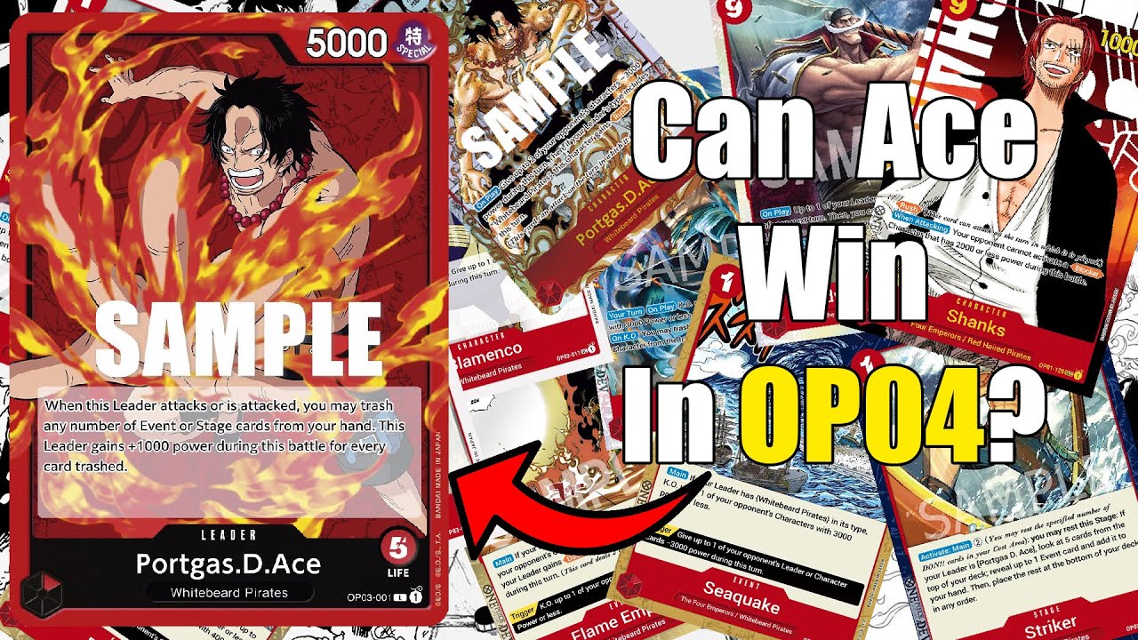 [OP04] Can Ace Win in OP04? | Fire Fist Ace Deck Profile | One Piece ...