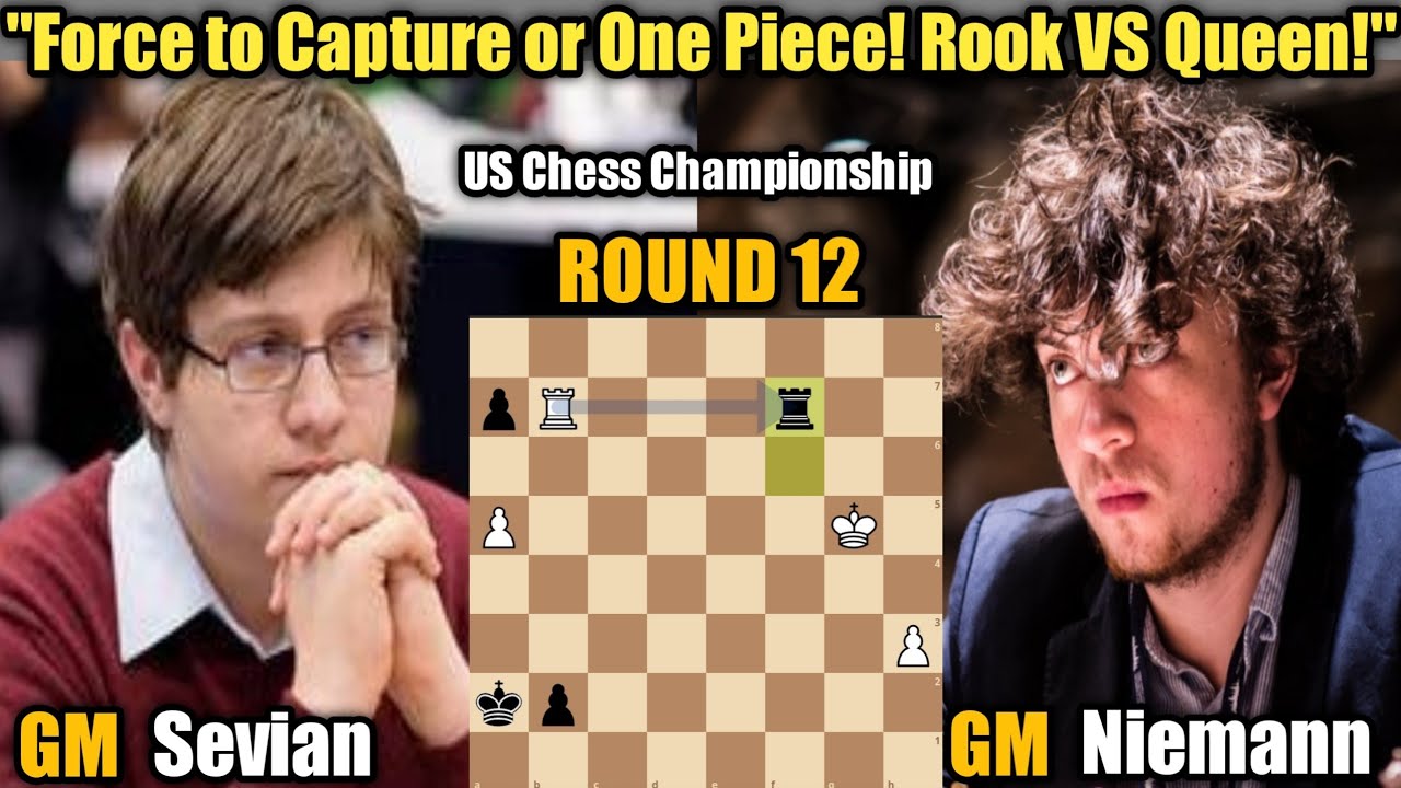Samuel Sevian VS Hans Niemann | US Chess Championship 2022 | Round 12 ...