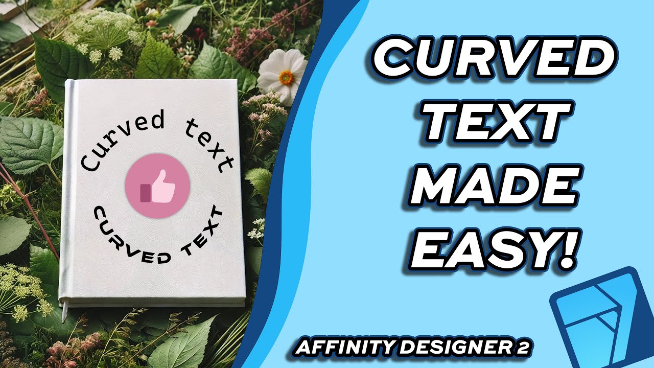 How to Curve Text in Affinity Designer 2 - YouTube