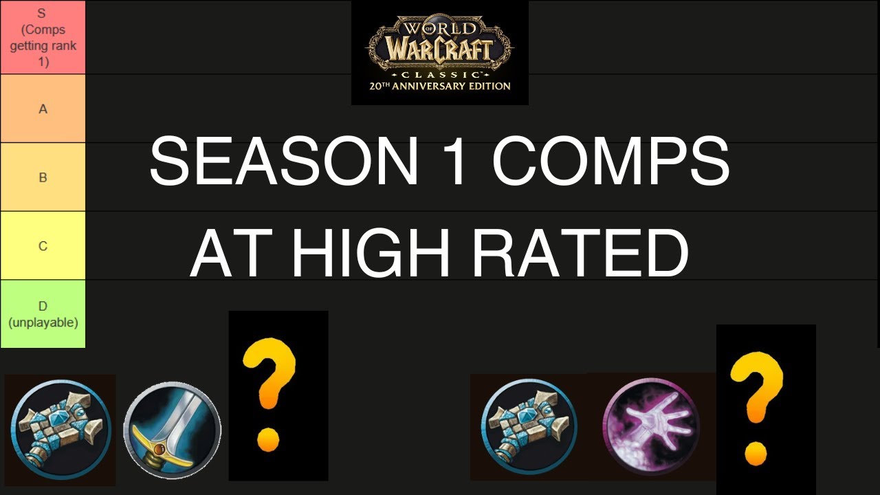BEST 2v2 TBC Season 1 comps Tier list | TBC Anniversary - YouTube