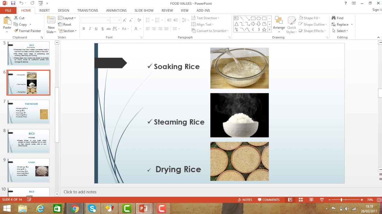 food values / 100 Grams RICE Part 1 - YouTube