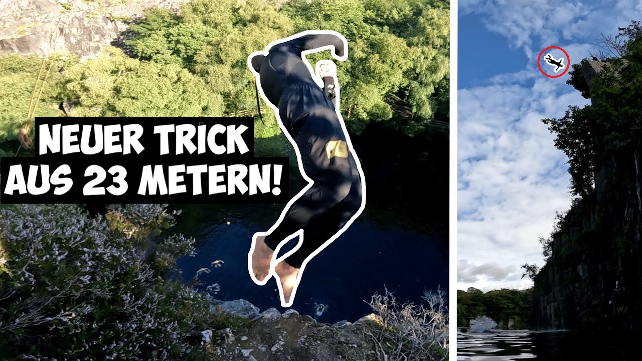 WAGHALSIGE Kletterpassage zum Spot! NEUER TRIPLE aus 23 Meter! - YouTube