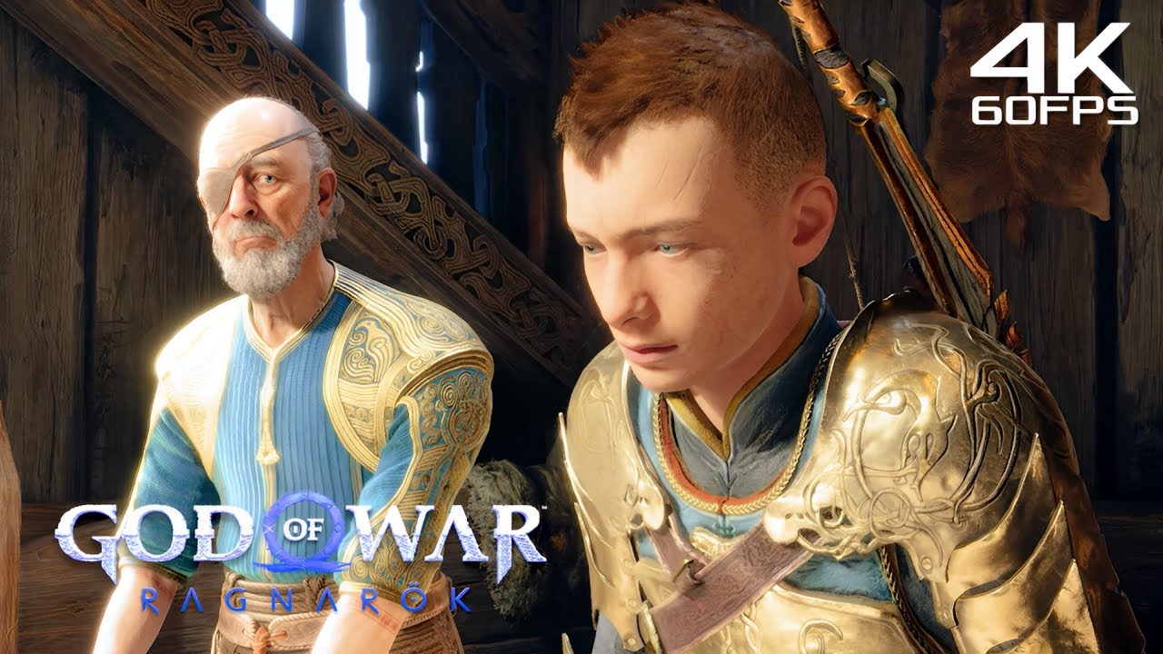 Odin and Atreus Scene God of War Ragnarok | 4K60FPS - YouTube