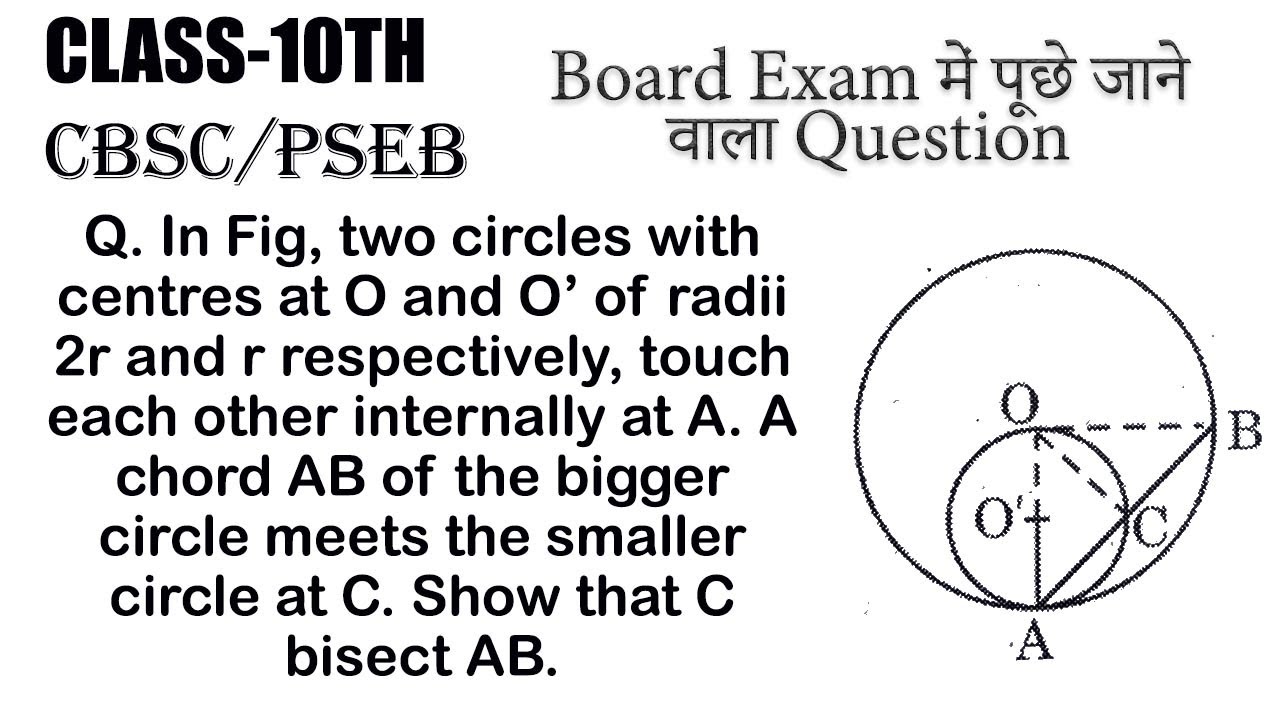 Class 10th Chapter 10 In Fig Two Circles With Centres At O And O Class 10th Chapter 10 In Fig Two Circles With Centres At O And O