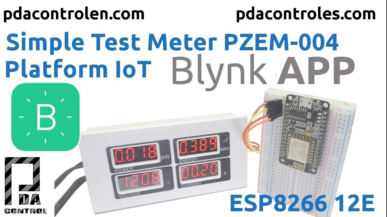 Simple Test Meter Pzem 004 And Esp8266 Platform Iot Blynk App Complete 4179