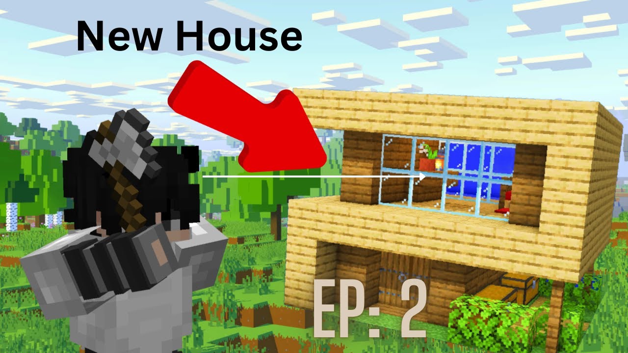 I built a house and found a village! | Minecraft Ep: 2 - YouTube