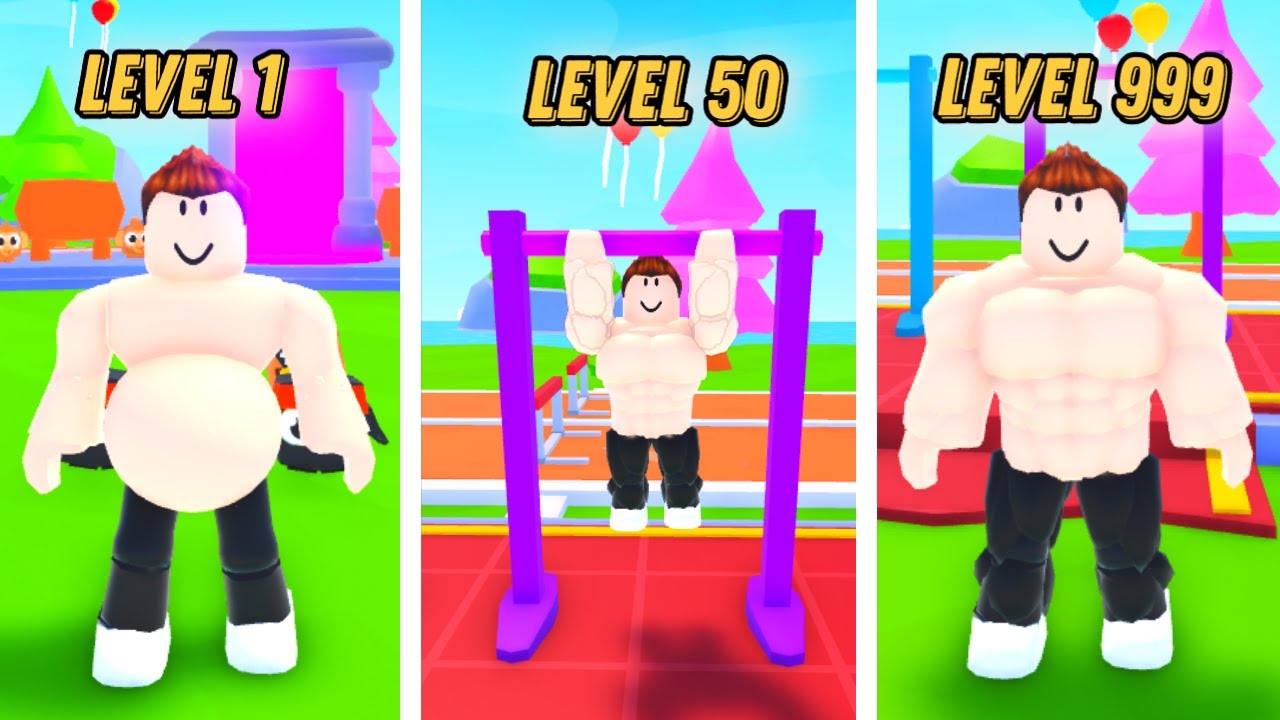 I Become Strong Gym Track Race Simulator Roblox - YouTube