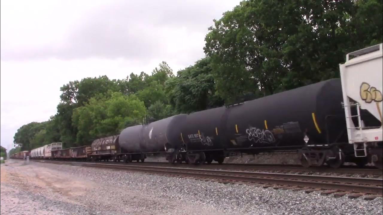 NORFOLK SOUTHERN EMD SD70ACC Single Southbound Mix Freight - YouTube