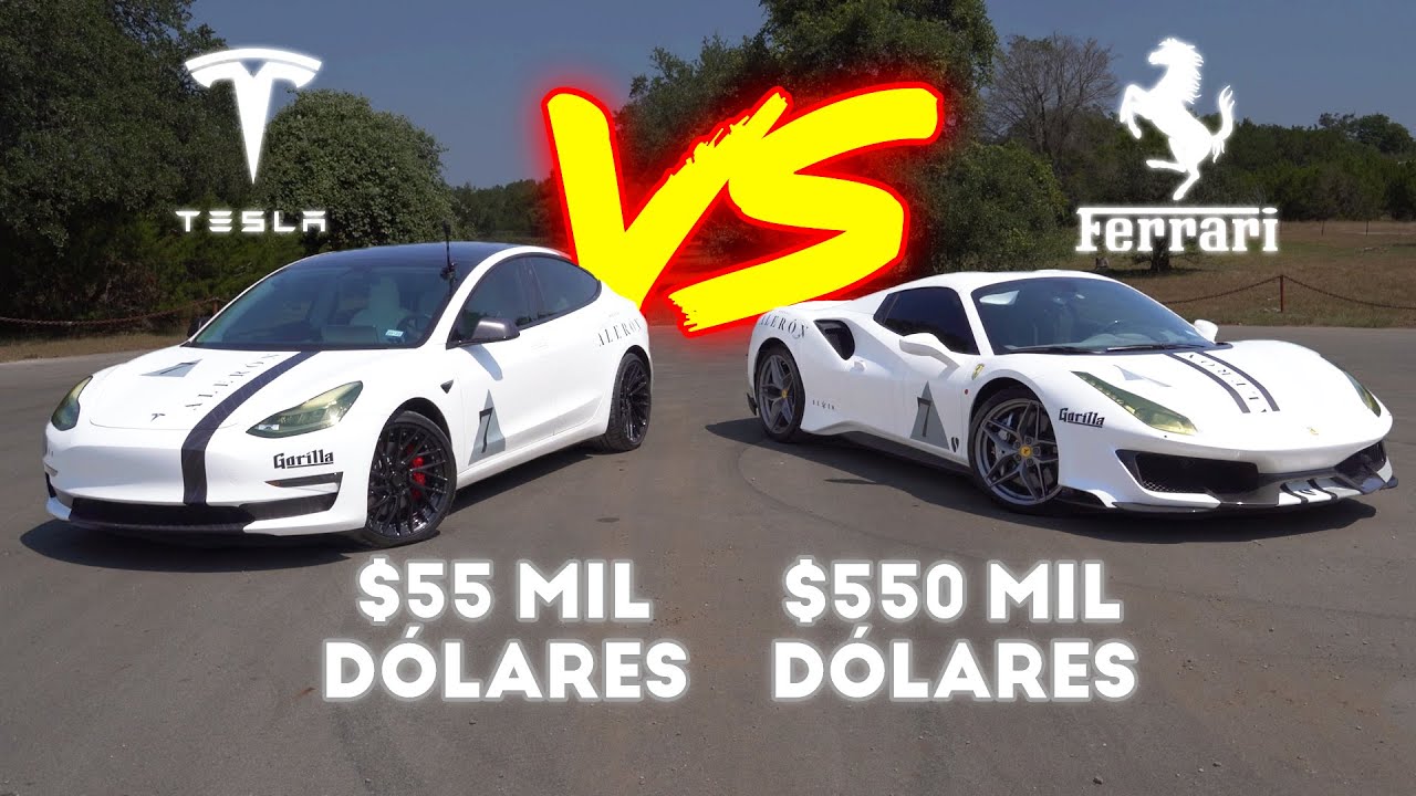 TESLA vs FERRARI 488 PISTA (Feat. Salomundo) | JUCA - YouTube