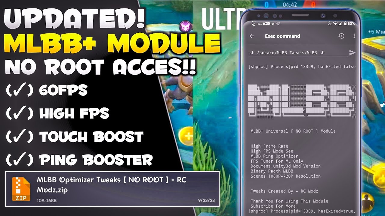 MLBB+ Tweaks Module [ NO ROOT ] High FPS + ML Touch Improvements - (2023) - YouTube