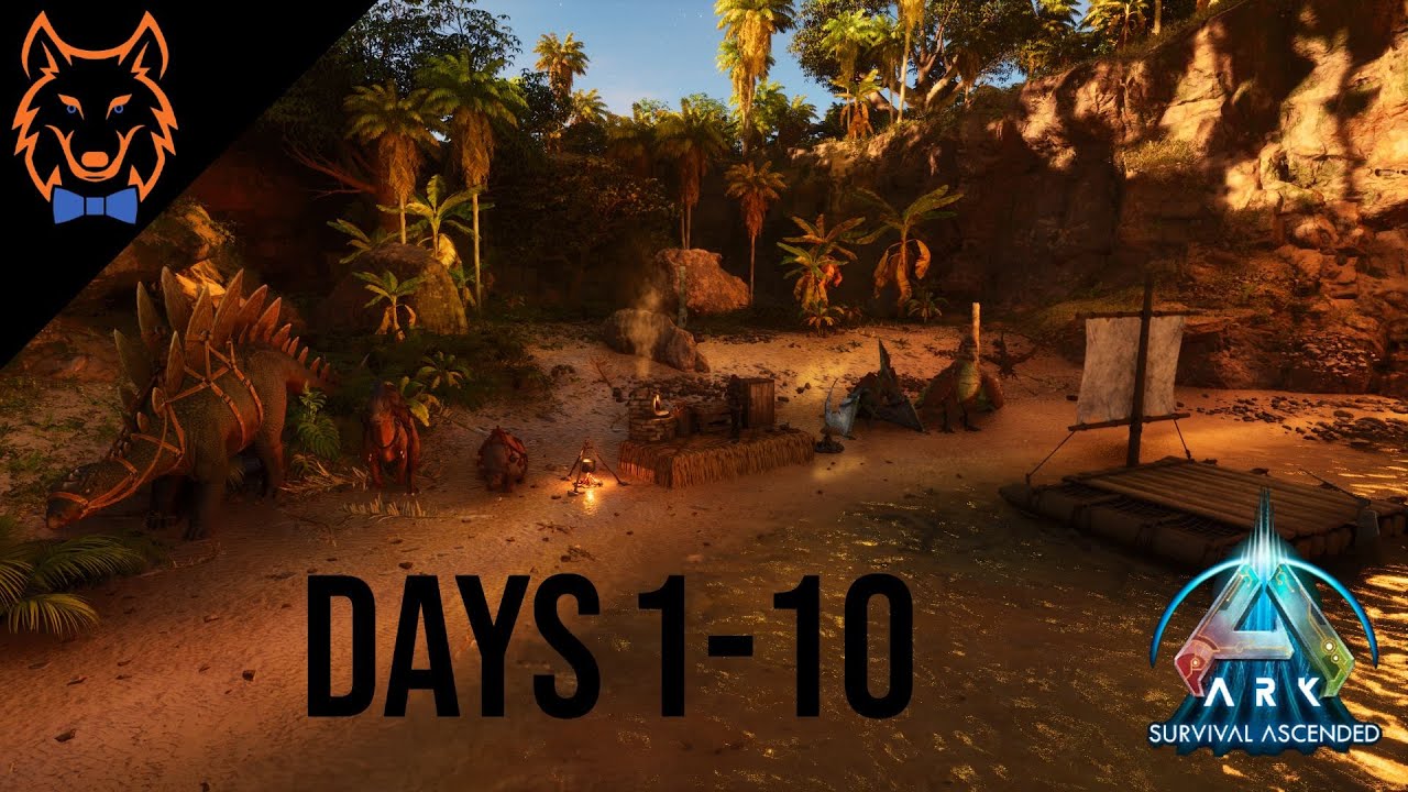 Surviving 100 Days in Hardcore Ark: Survival Ascended (The Island ...