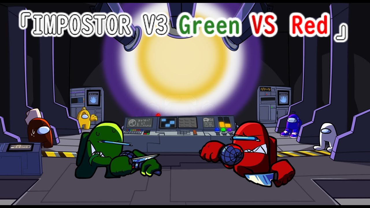 #17 FNF実況【Friday Night Funkin' │VS IMPOSTOR V3 Green VS Red│おまけ曲付き】恋人同士 ...