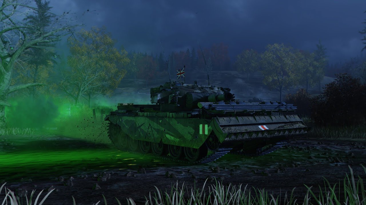 World of Tanks || Centurion MK. 5 AVRE on Grim Graveyard - Solo ...
