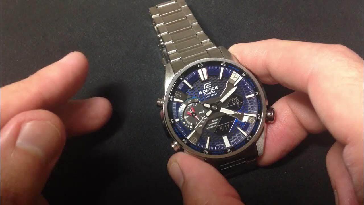 Casio Edifice (ECB-S100D): Left Sub-dial (Countdown Timer) - YouTube