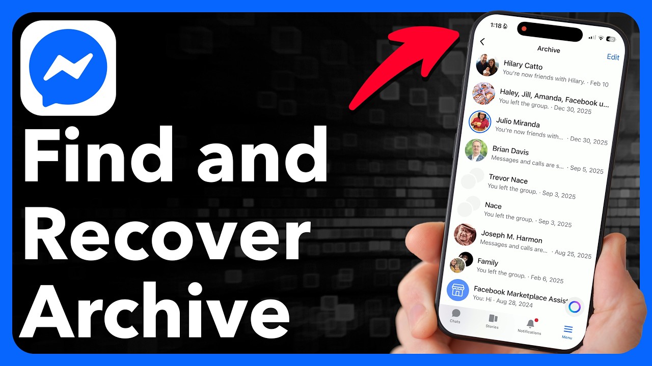 How To Find And Recover Archived Messages In Messenger - YouTube