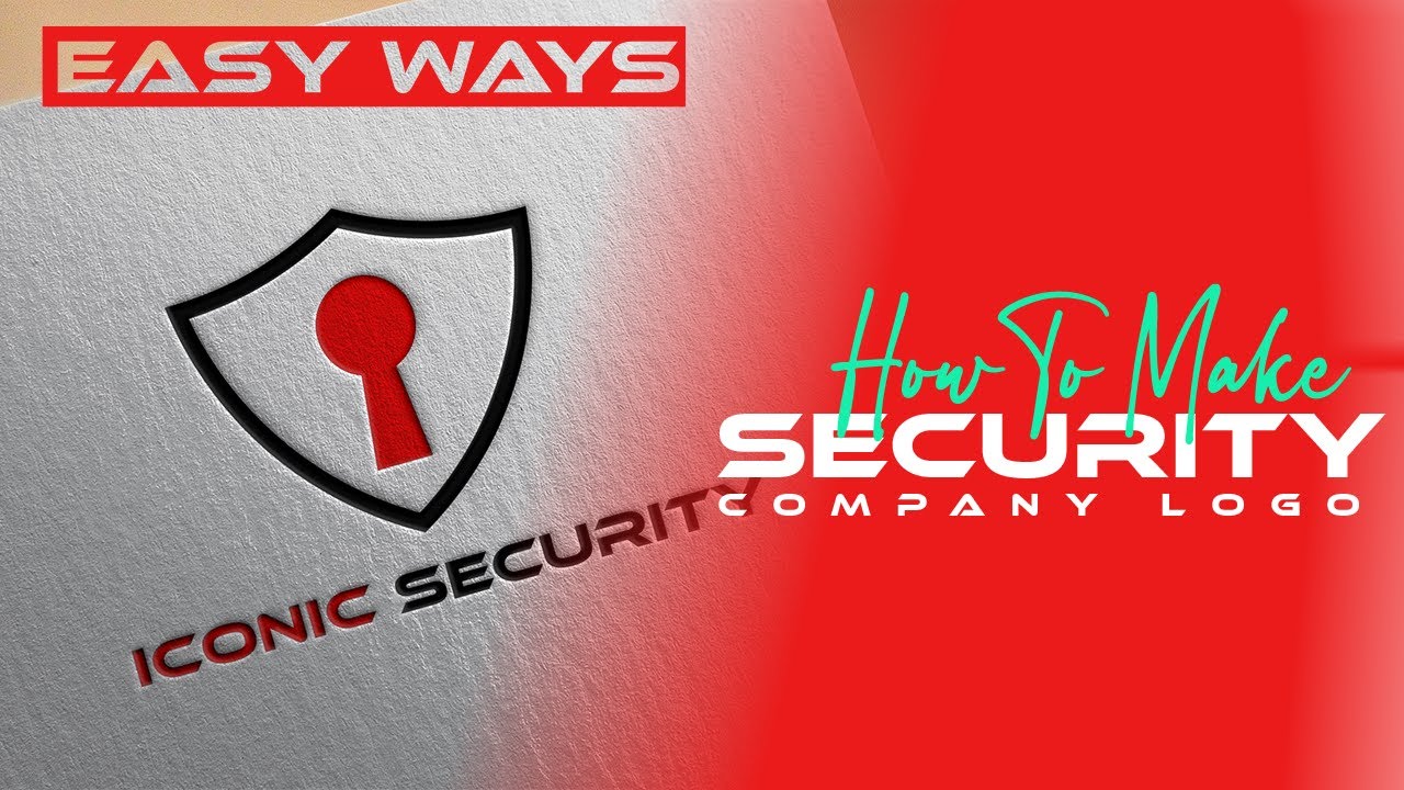 Security Logo Design Tutorial For Beginners #Logodesign using Adobe ...