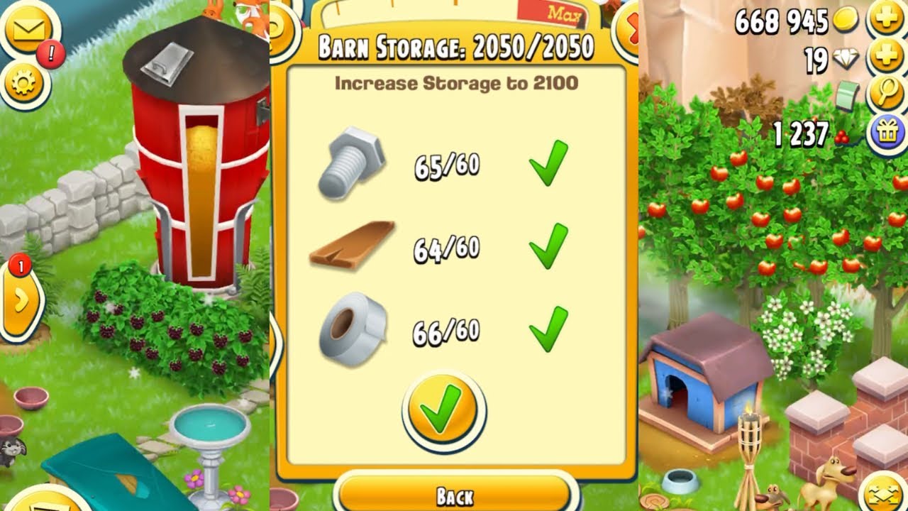 Hay Day Gameplay Level 98 | Upgraded Barn Storage to 2100 😍 - YouTube