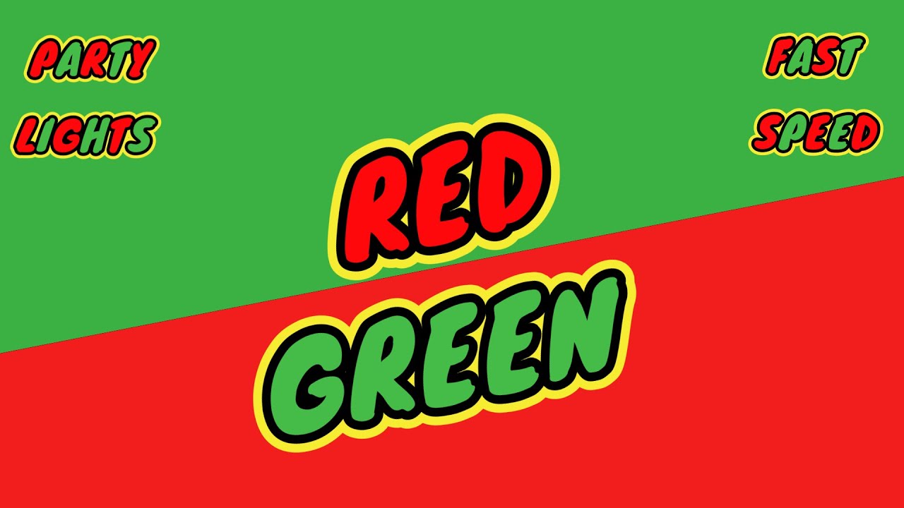 Fast Speed Color Changing Red & Green- 1 Hour 4K. - YouTube